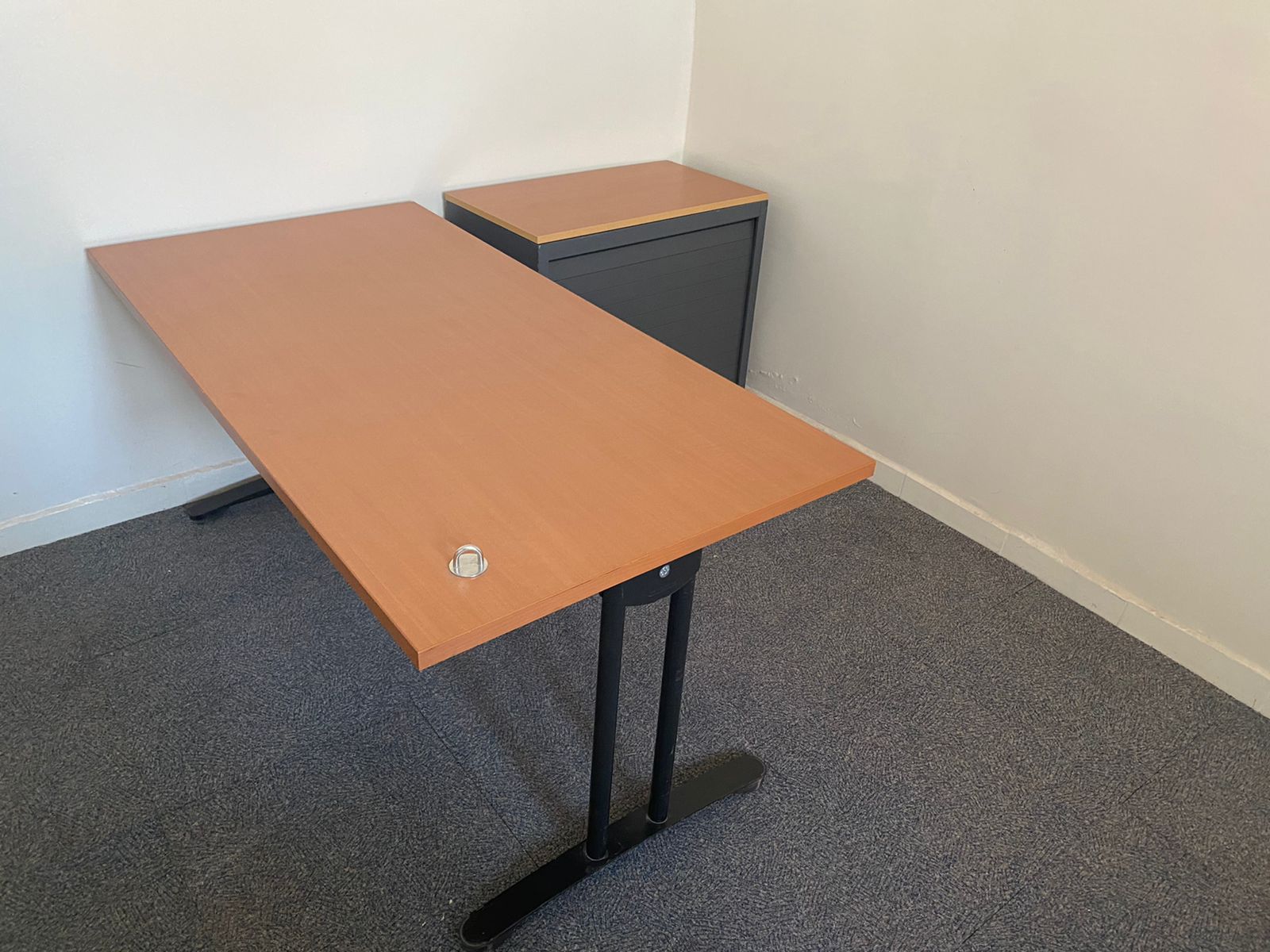 Ensemble bureau Haworth 160cm & armoire promo - Mobilier Bureau Pro