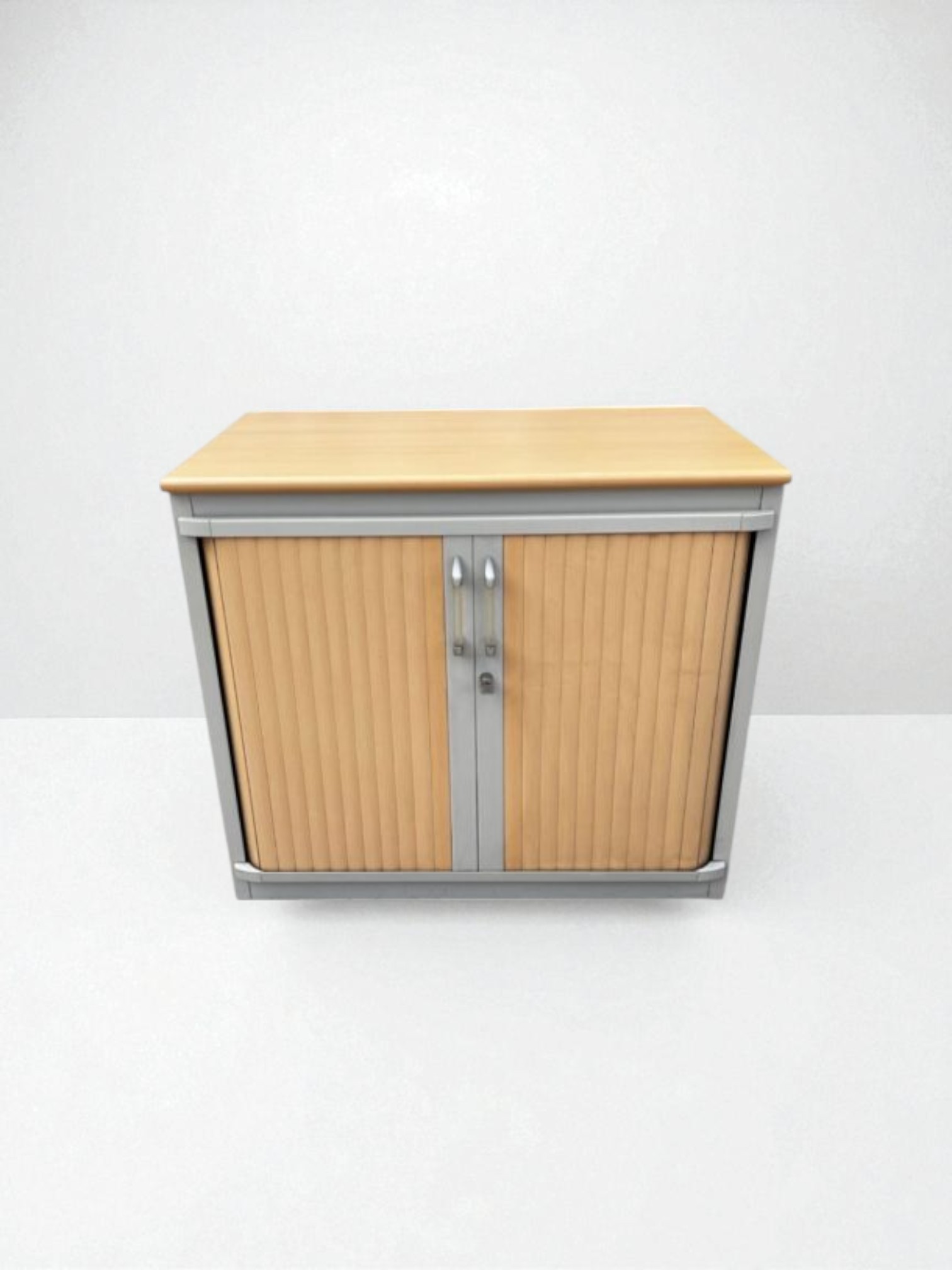 Armoire steelcase bi-color 80x74cm coulissante - Mobilier Bureau Pro