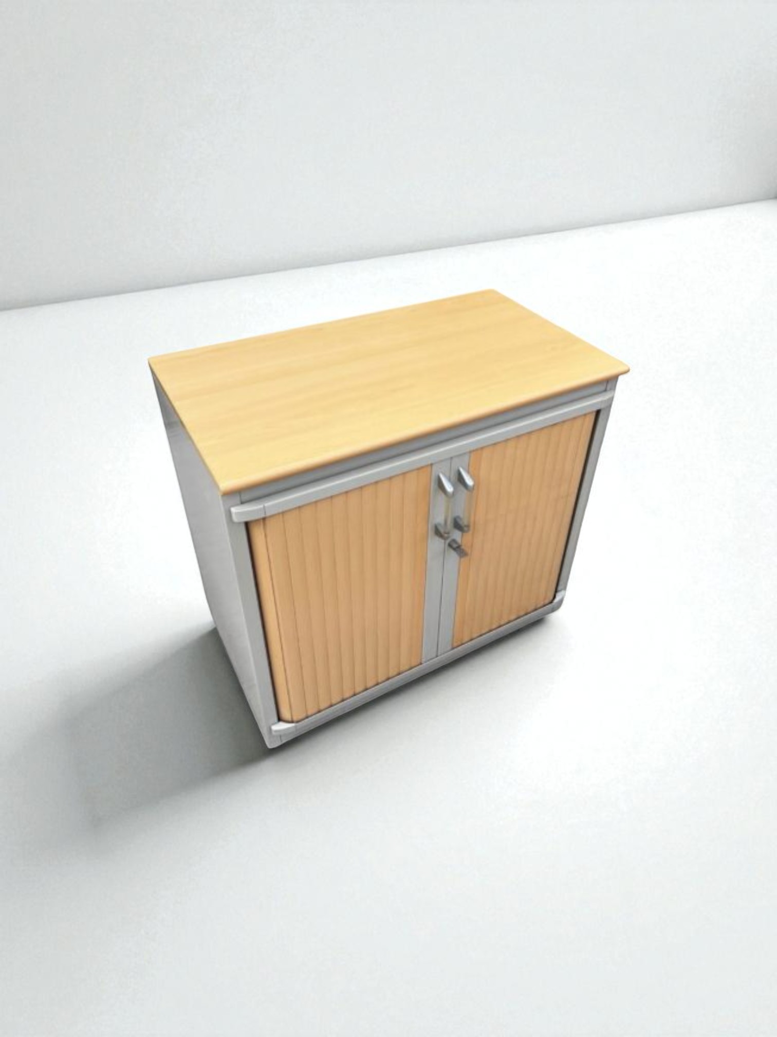 Armoire steelcase bi-color 80x74cm coulissante - Mobilier Bureau Pro