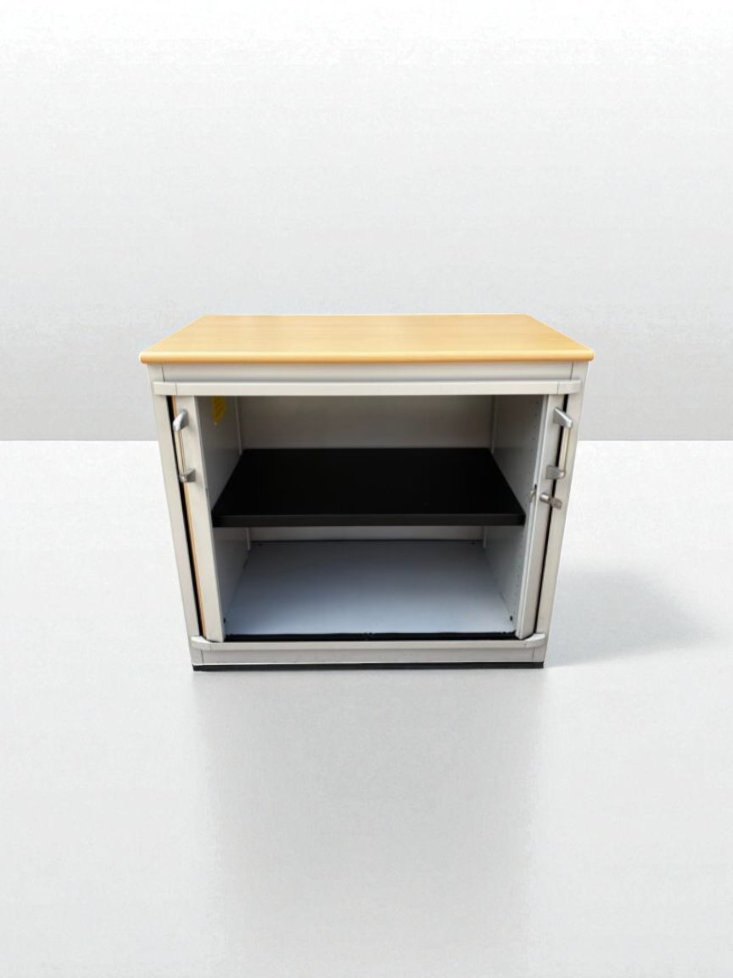 Armoire steelcase bi-color 80x74cm coulissante - Mobilier Bureau Pro