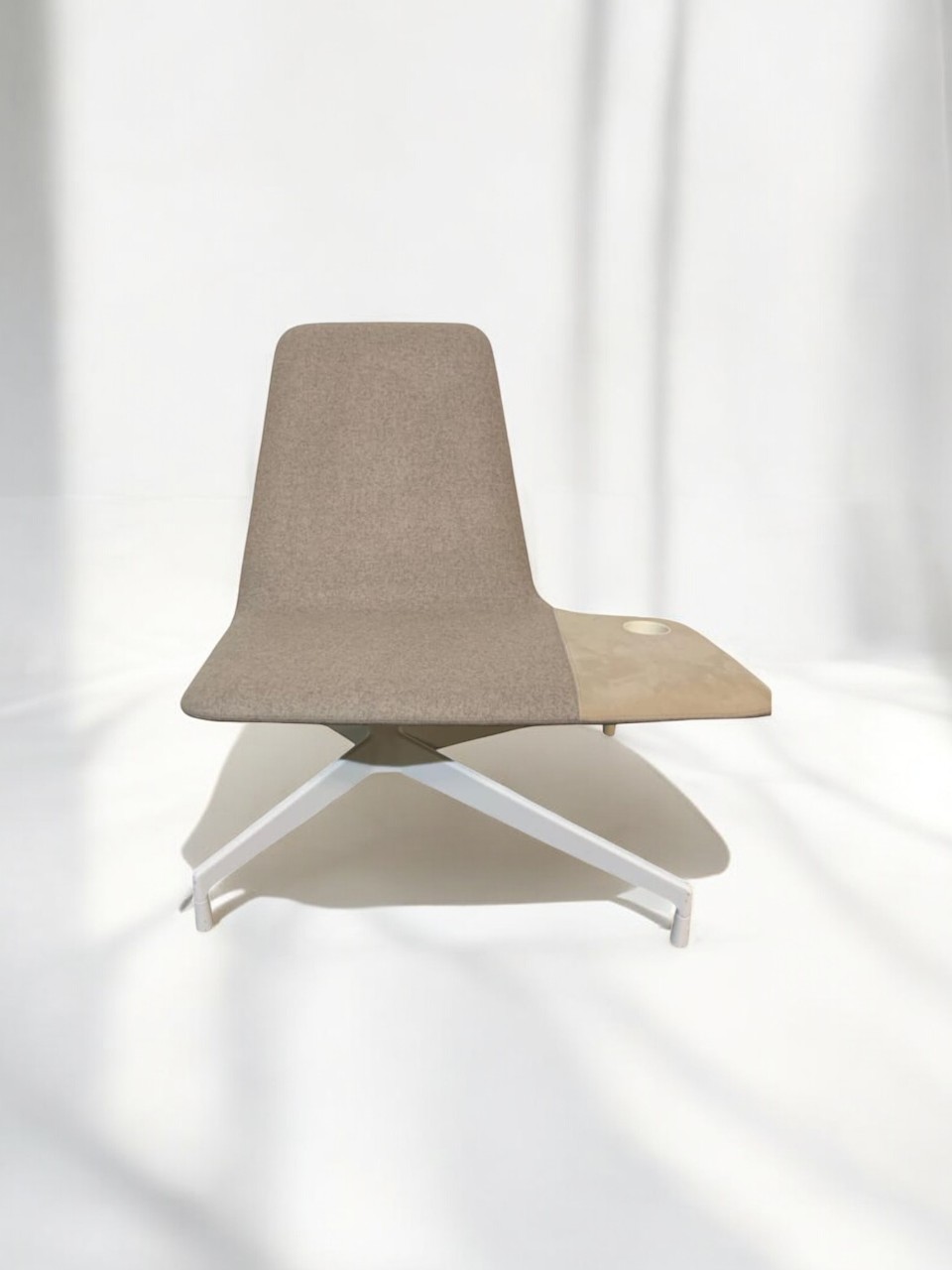 Fauteuil visiteur contemporain HARBOR Haworth tissu beige - Mobilier ...